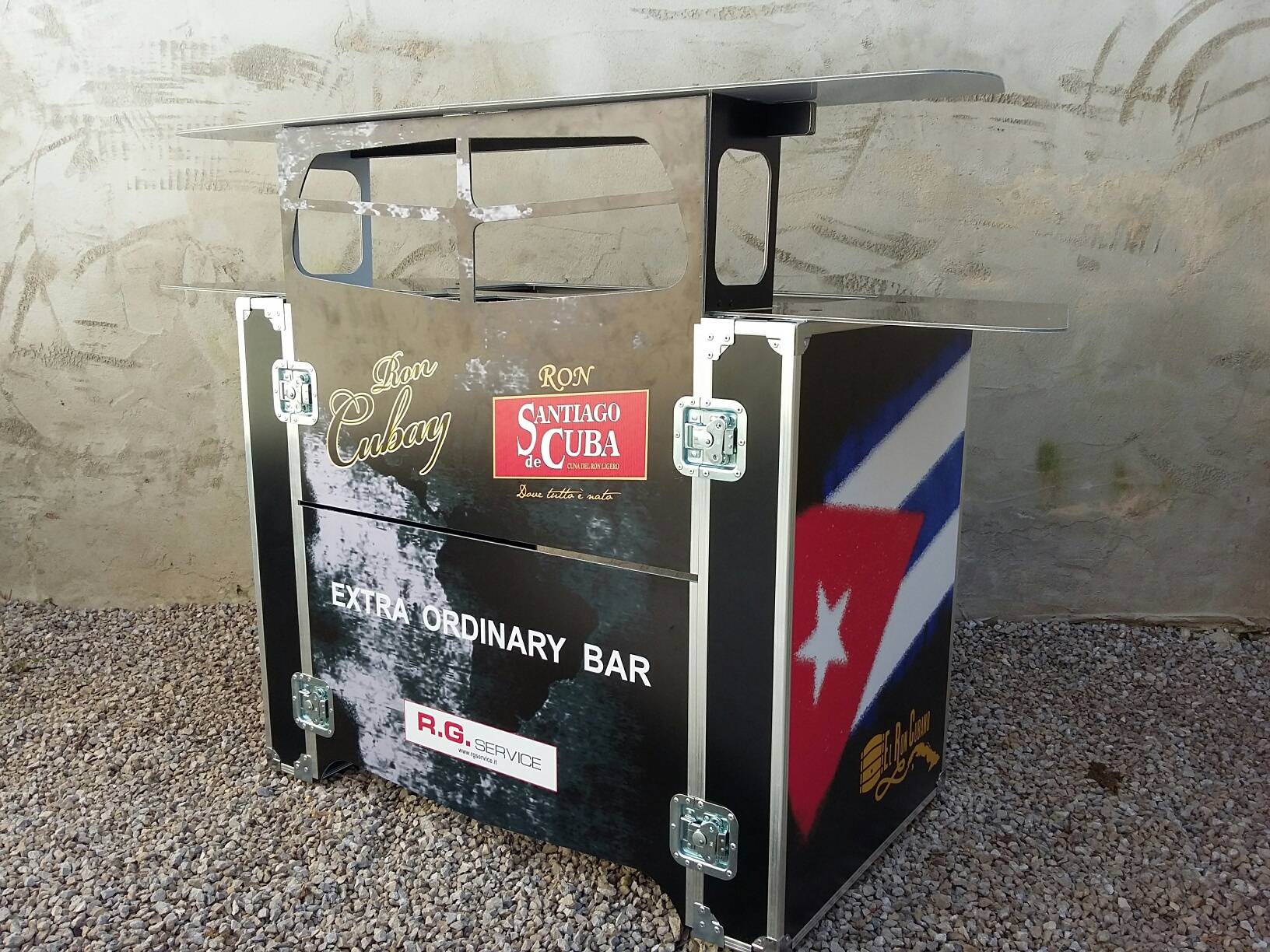 POSTAZIONE BARMAN PORTATILE Workstation trolley bar PERSONALIZZABILE